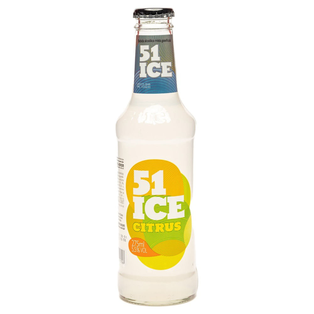 Coquetel Alcoólico Citrus Ice 51 Long Neck 275ml Coquetel Alcoólico Citrus Ice 51 Long Neck 275ml