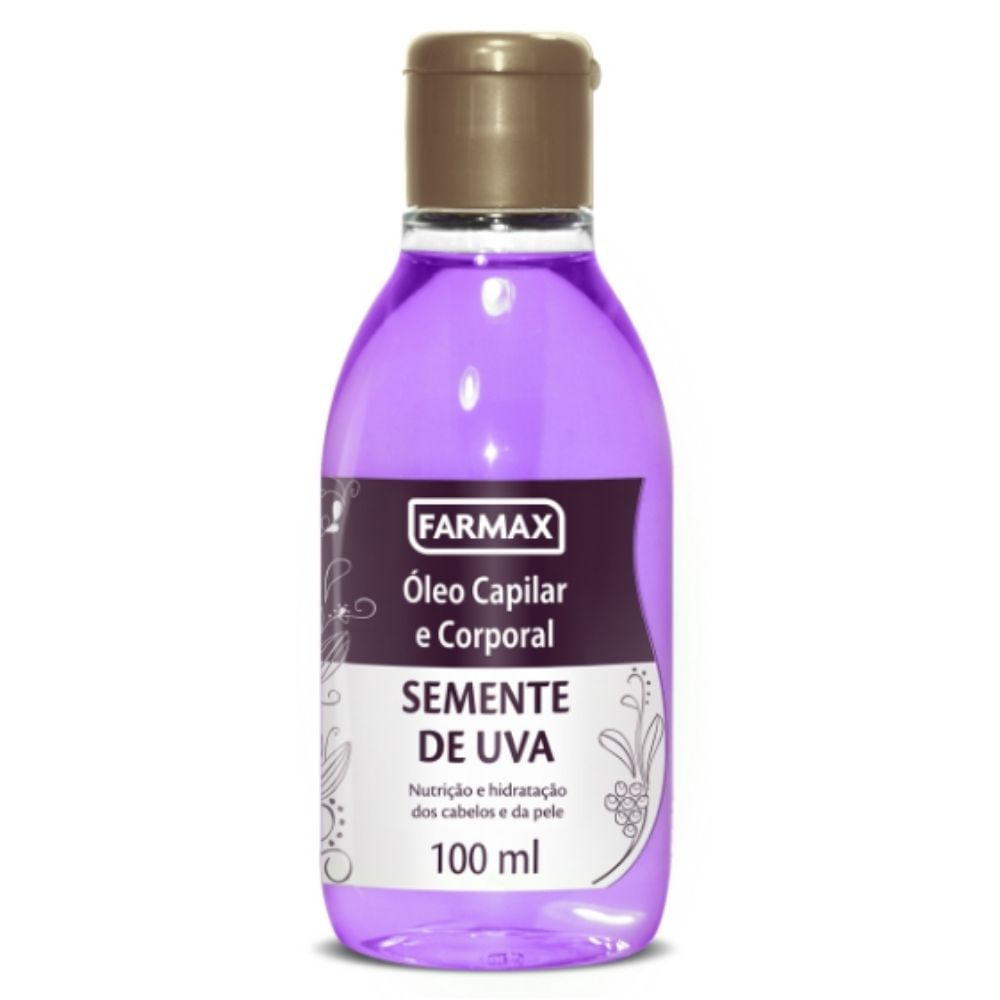 Óleo Capilar e Corporal Uva Farmax 100ml